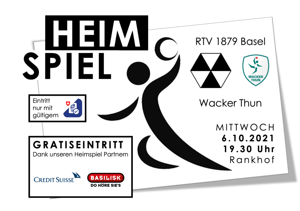 RTV empfängt Wacker Thun zum Heimspiel – RTV 1879 Basel
